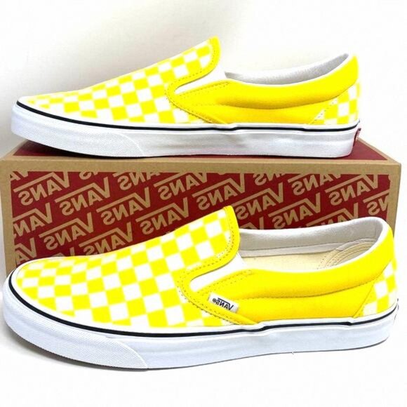Vans | Shoes | Mega Salevans Mens Classic Slip On Checkerboard Cyber ...